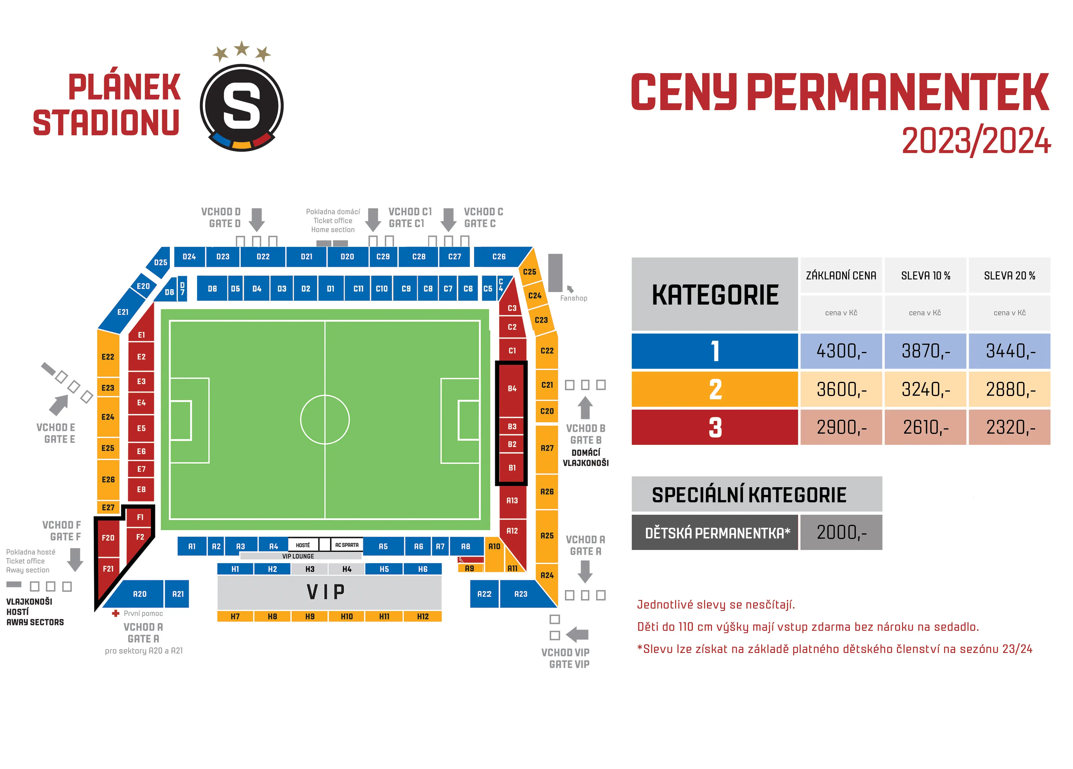 Prodej permanentek na sezonu 2023/2024 | sparta.cz